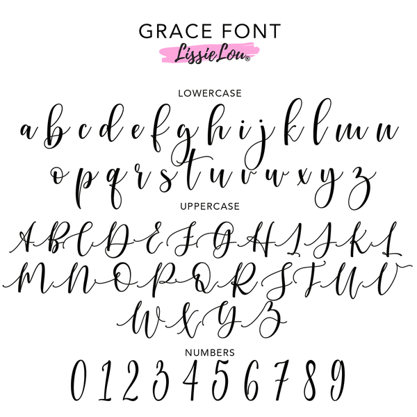 Grace Font Custom Cake Topper or Cake Motif Premium 3mm Acrylic or Bir ...