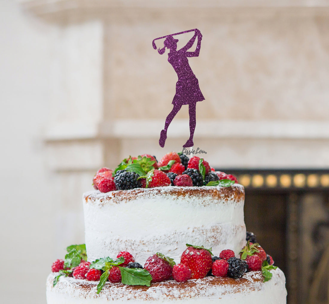 Golfer Female Cake Topper – LissieLou
